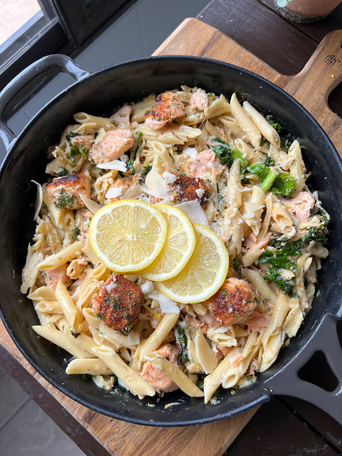 Lemon Salmon Pasta - Choosing Balance