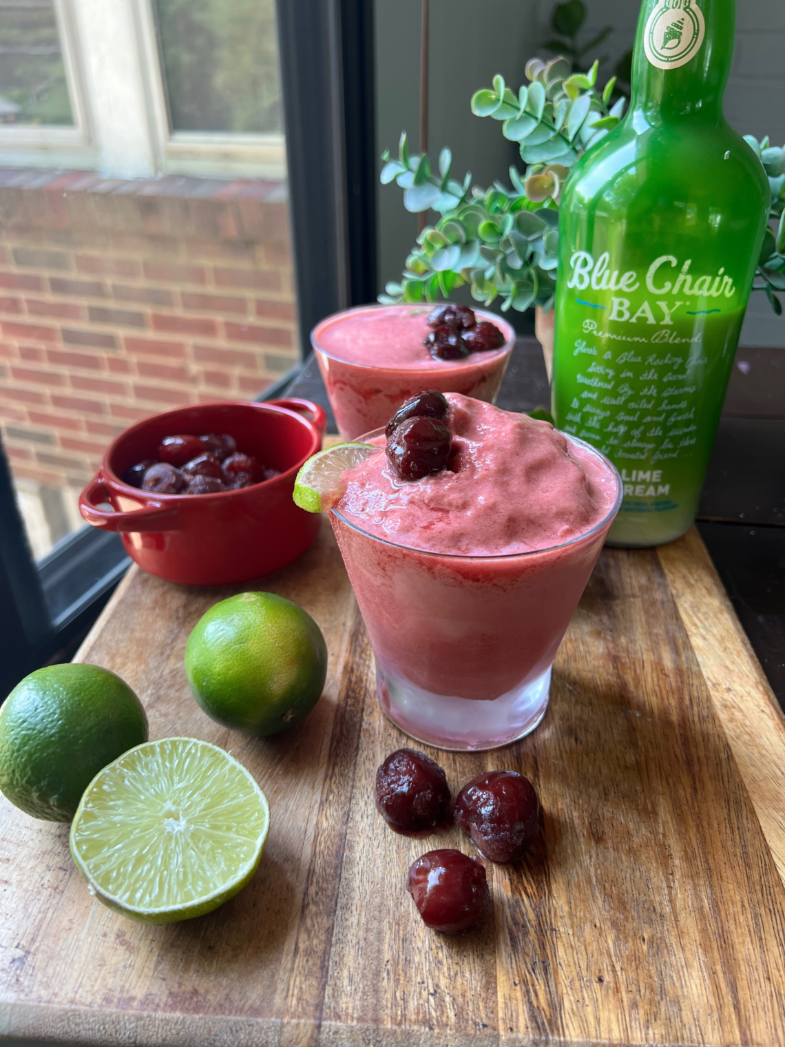 Cherry Limeade Rum Slushie - Choosing Balance