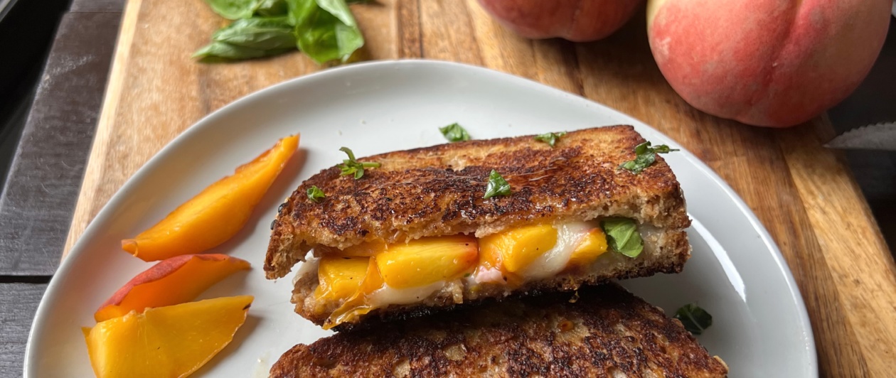 Peach Grilled Cheese - Choosing Balance