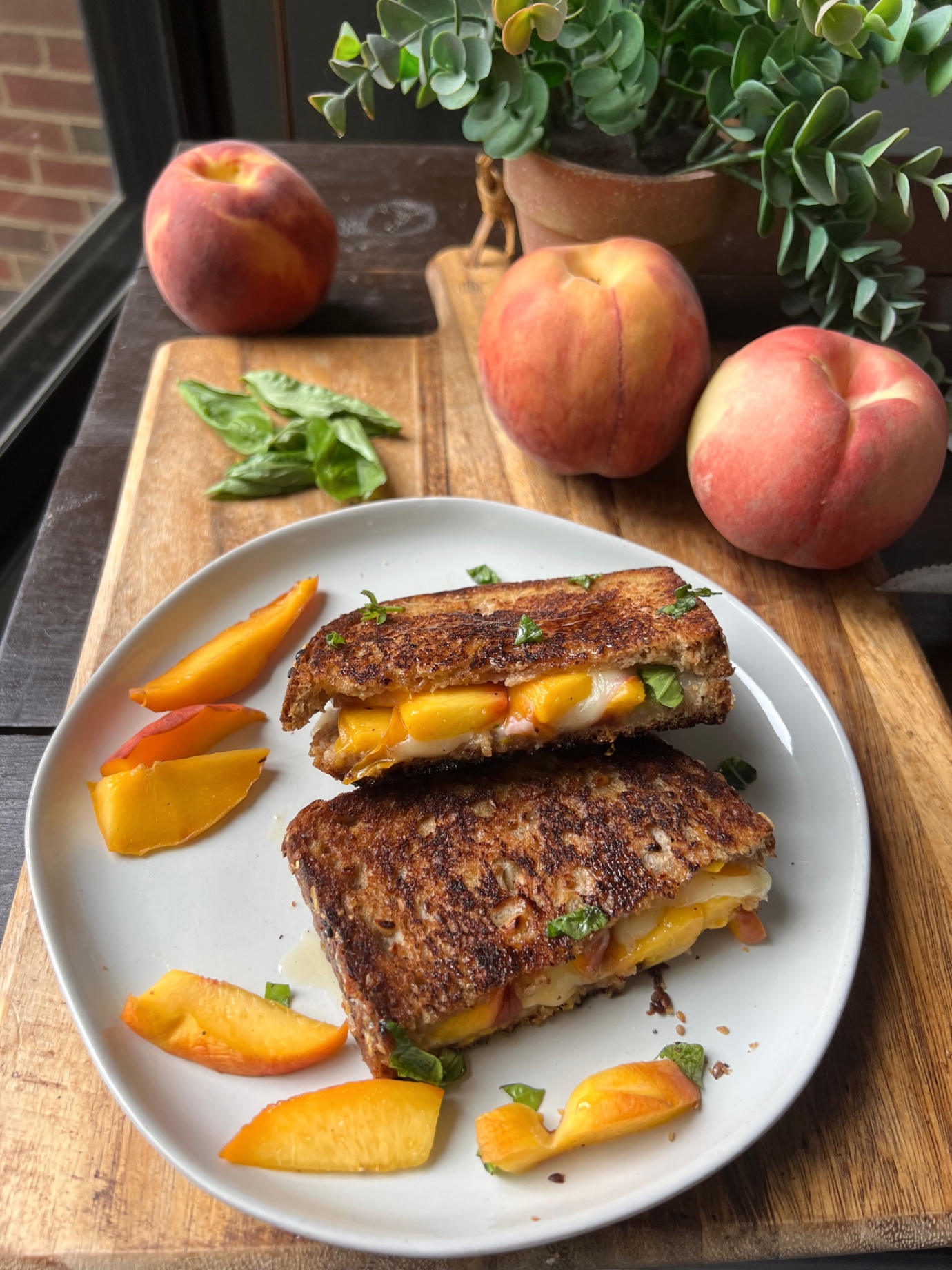 Peach Grilled Cheese - Choosing Balance