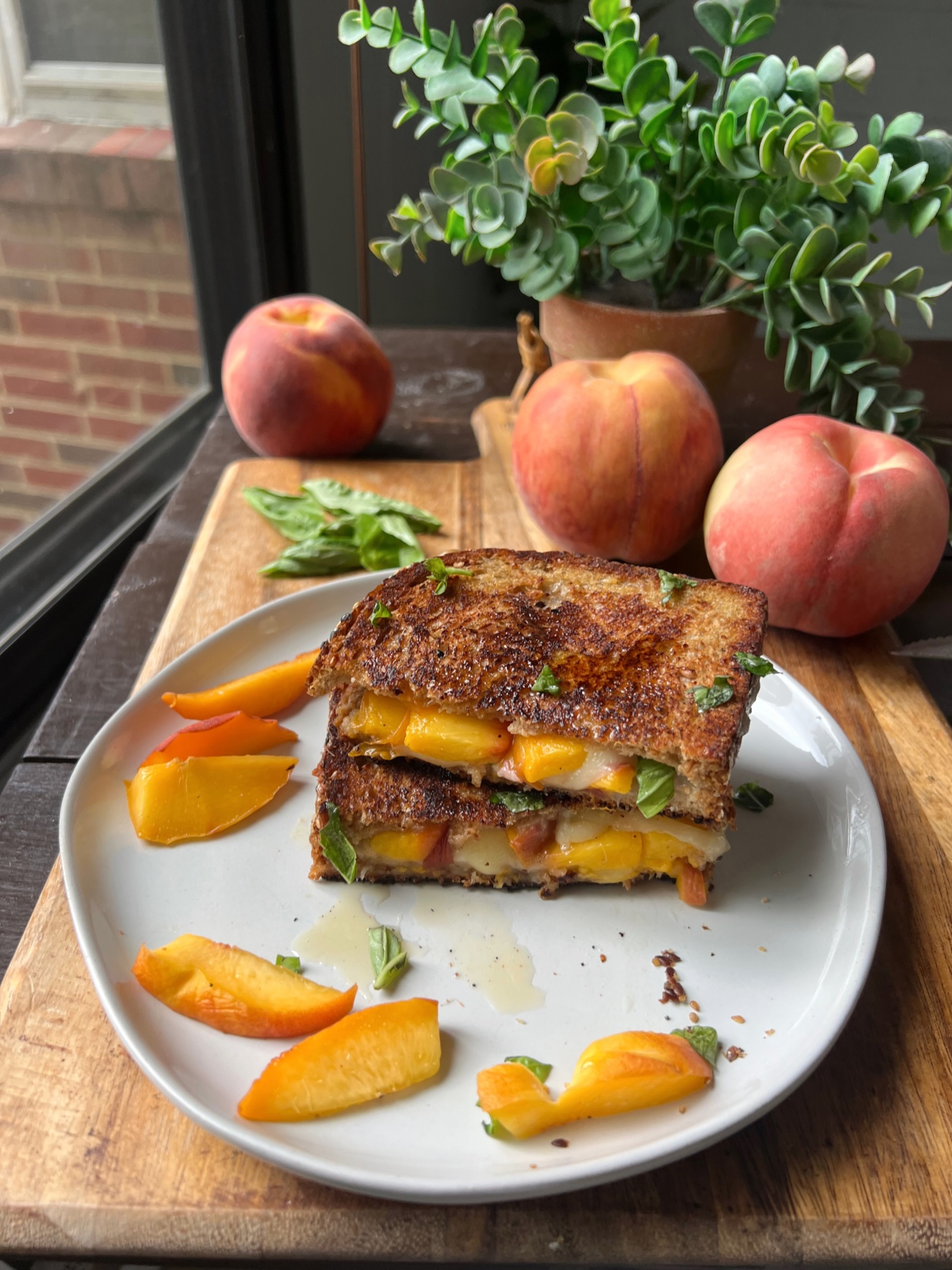 Peach Grilled Cheese - Choosing Balance