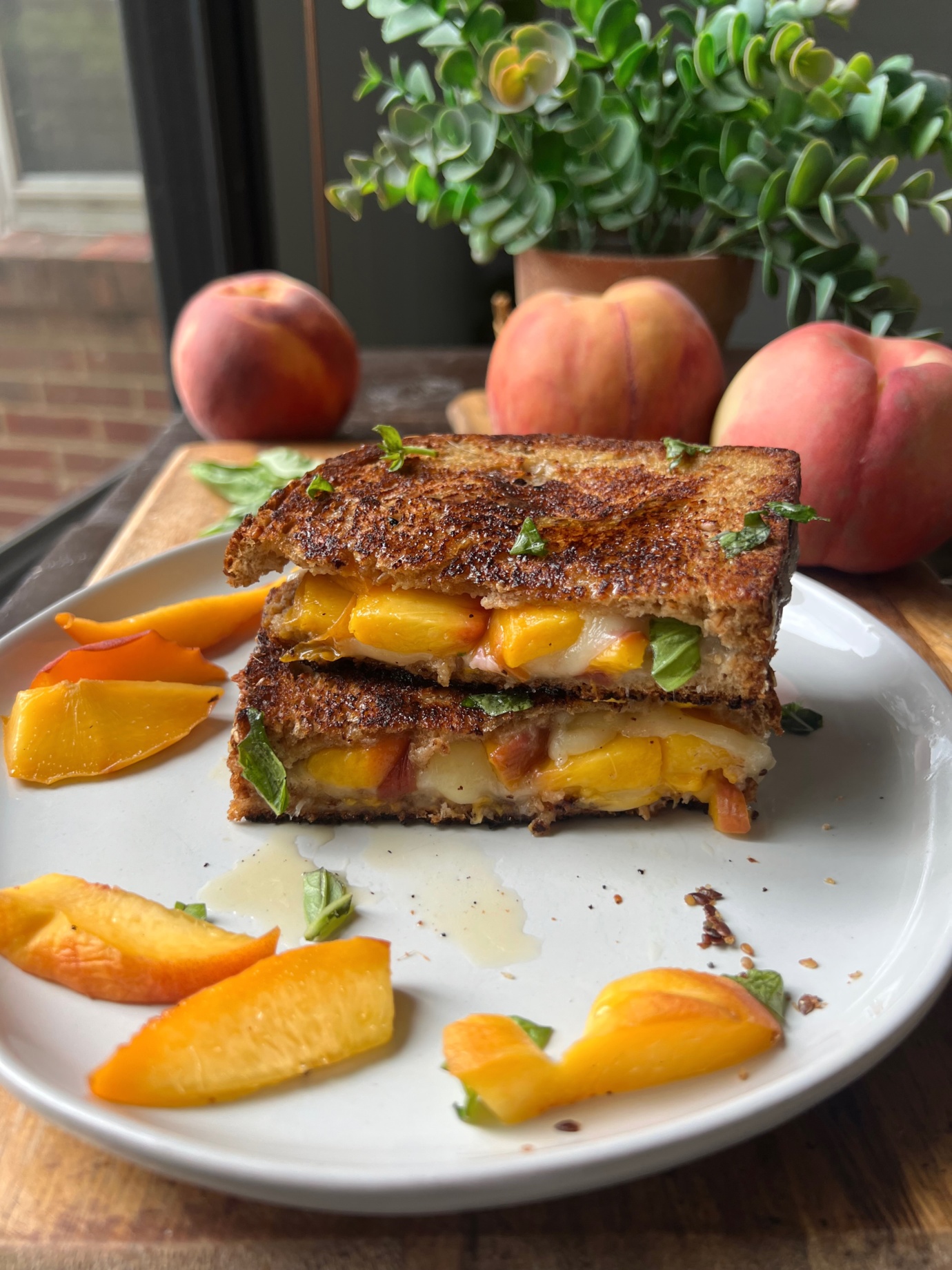 Peach Grilled Cheese - Choosing Balance