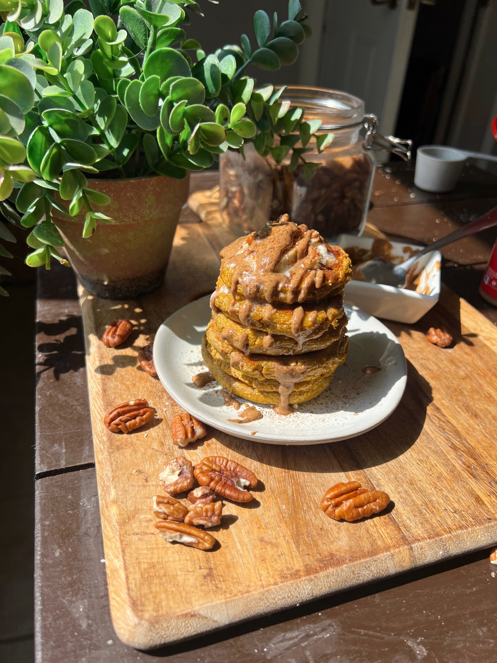Pumpkin Blender Pancakes - Choosing Balance