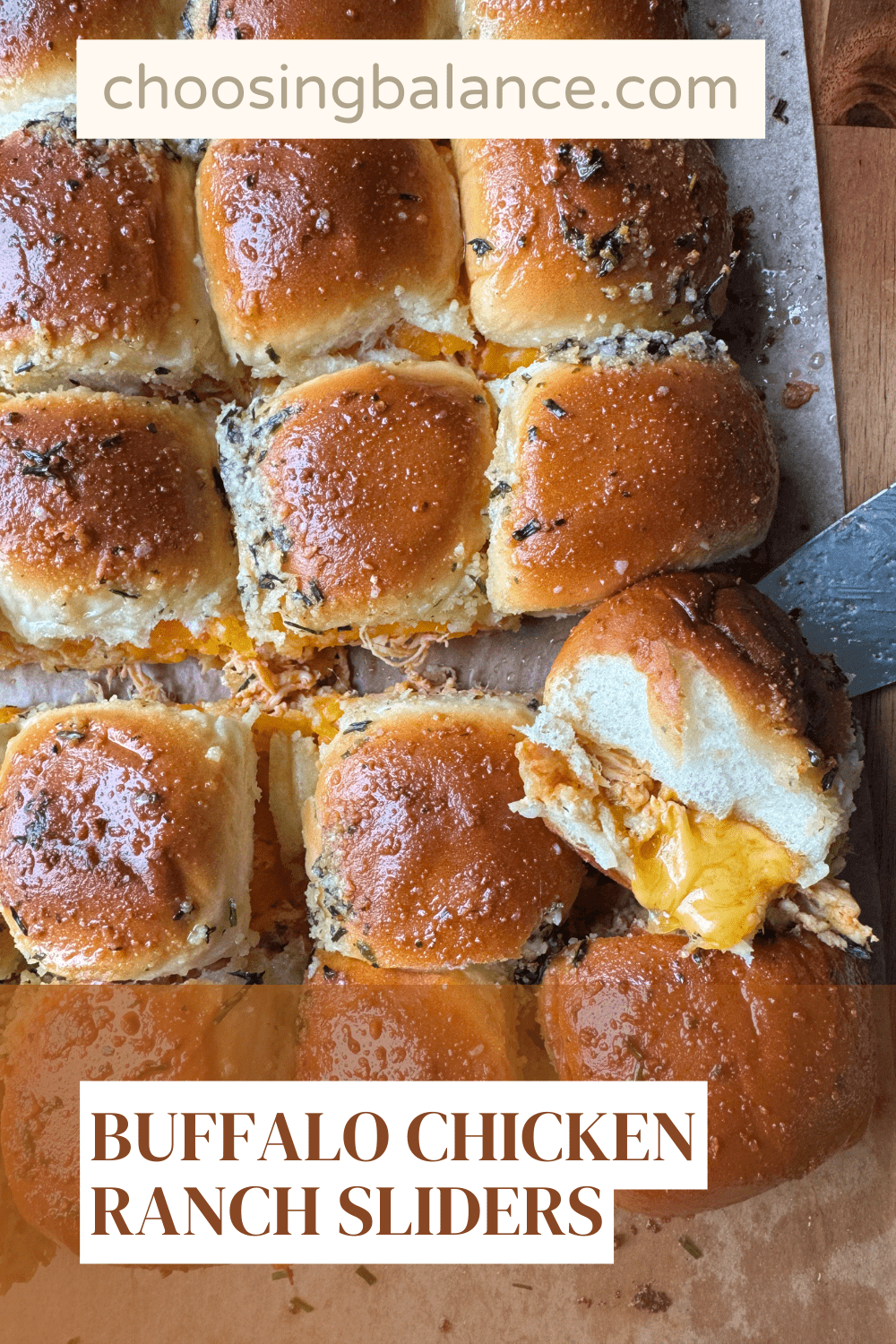 Buffalo Chicken Ranch Sliders - Choosing Balance