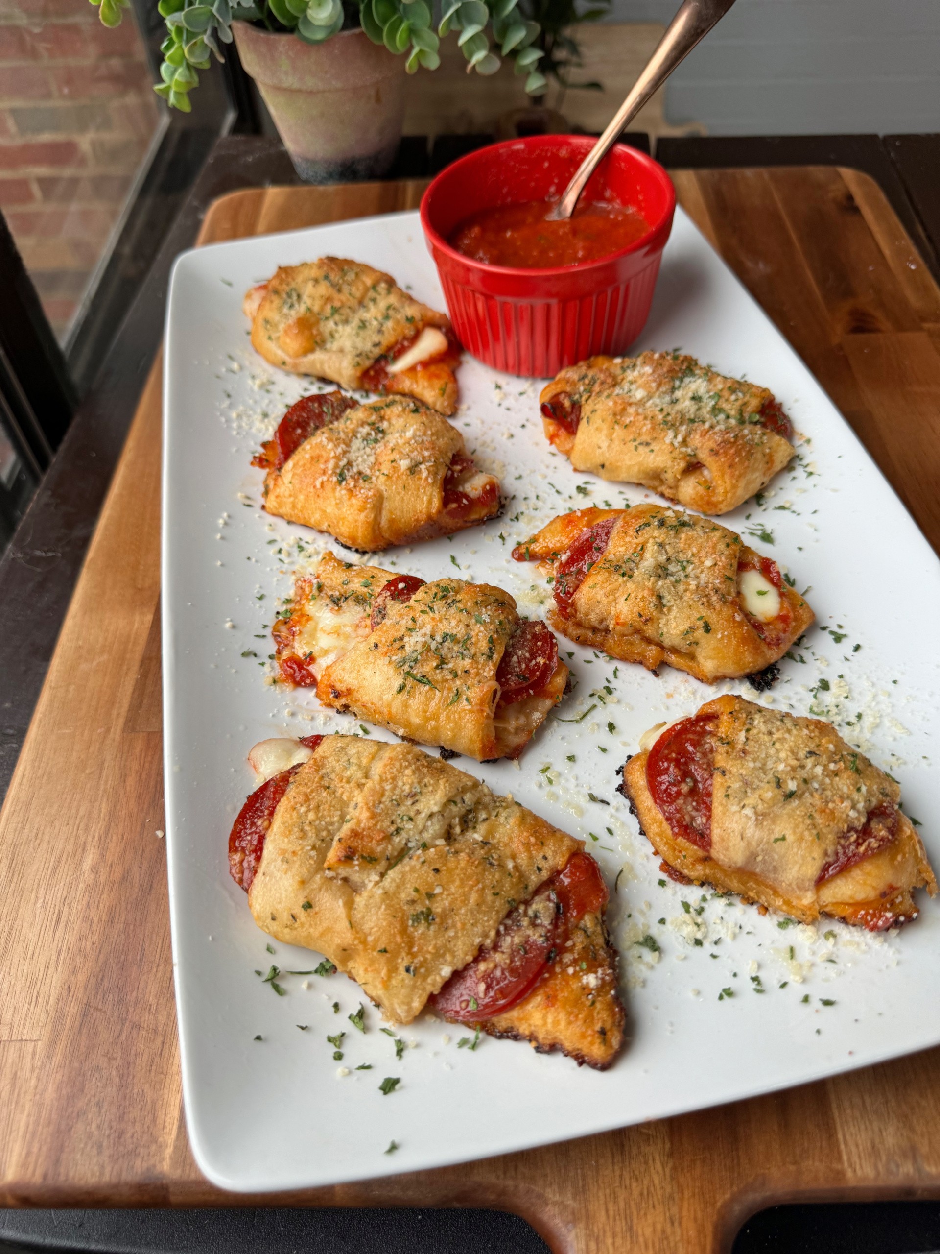 Pizza Crescent Roll Ups - Choosing Balance