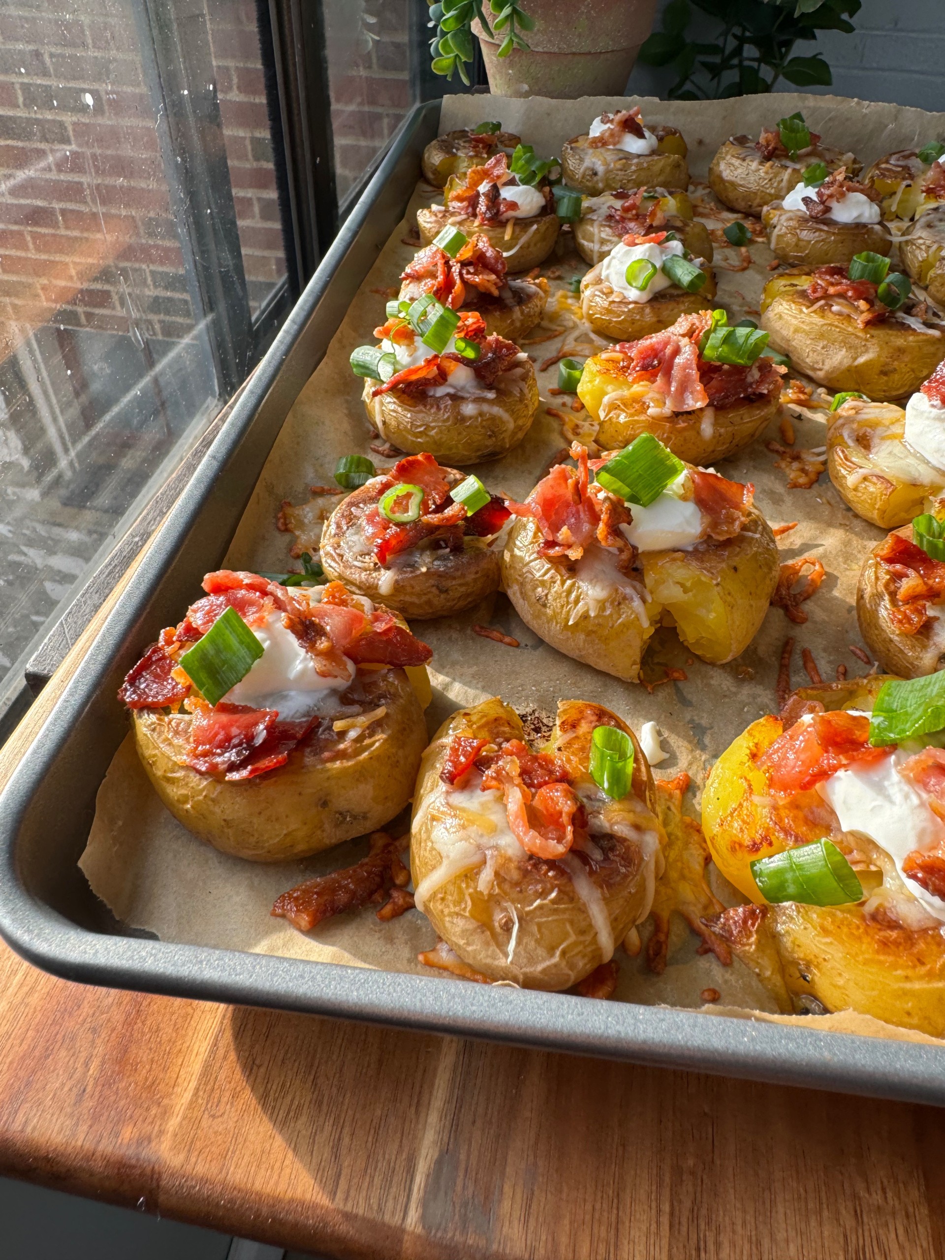 Loaded Smashed Potatoes - Choosing Balance