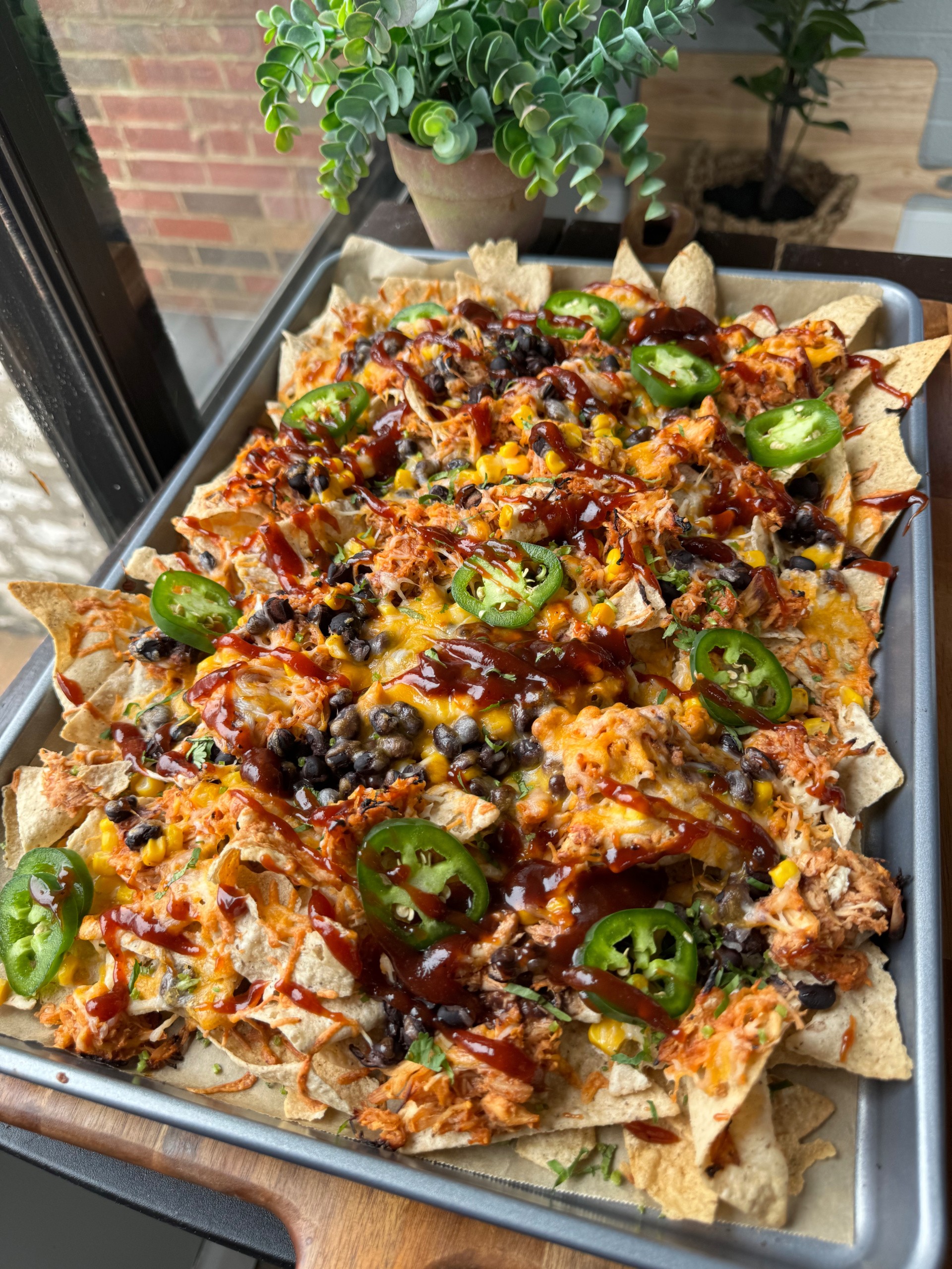 BBQ Chicken Nachos - Choosing Balance