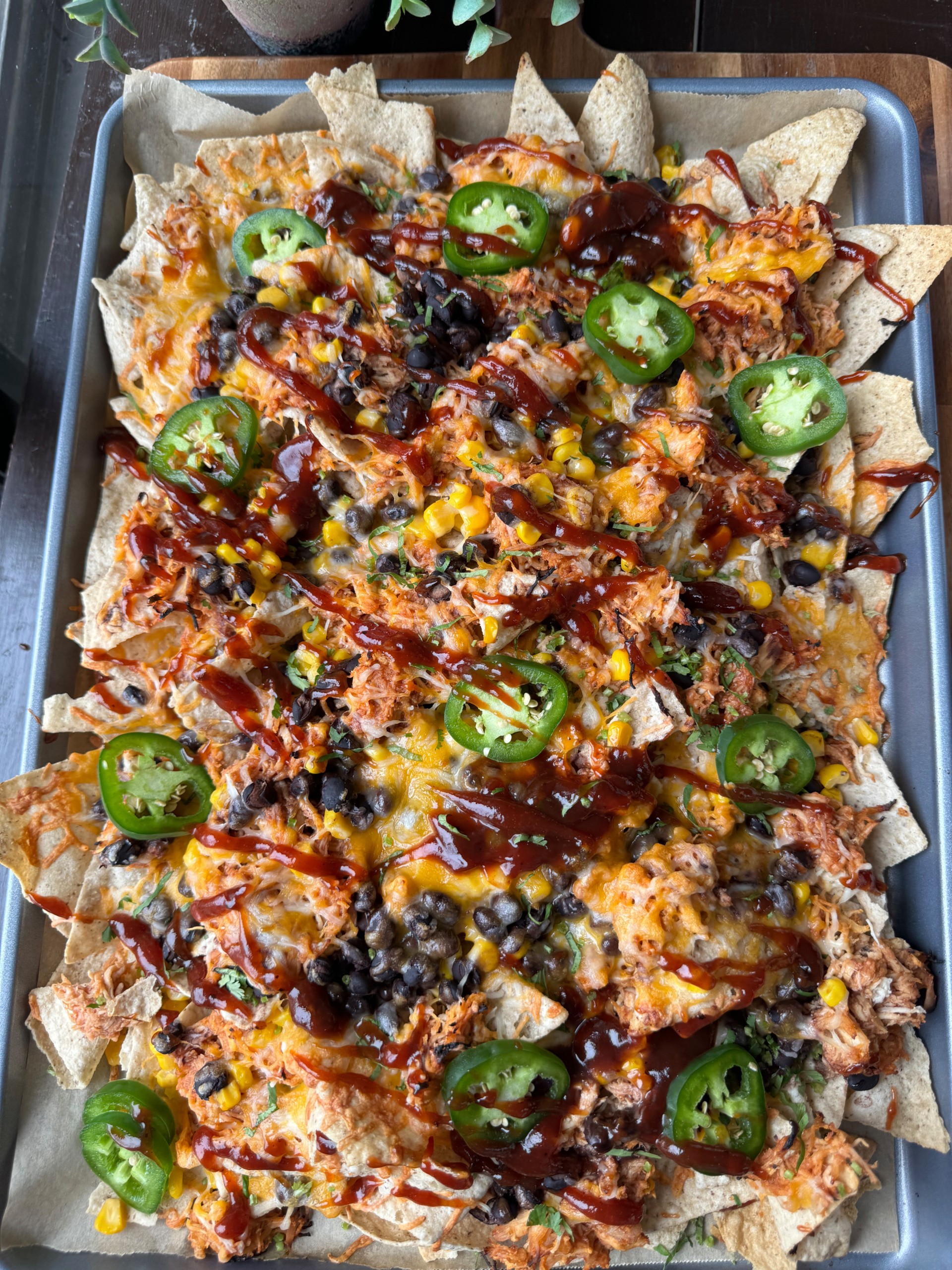 BBQ Chicken Nachos - Choosing Balance