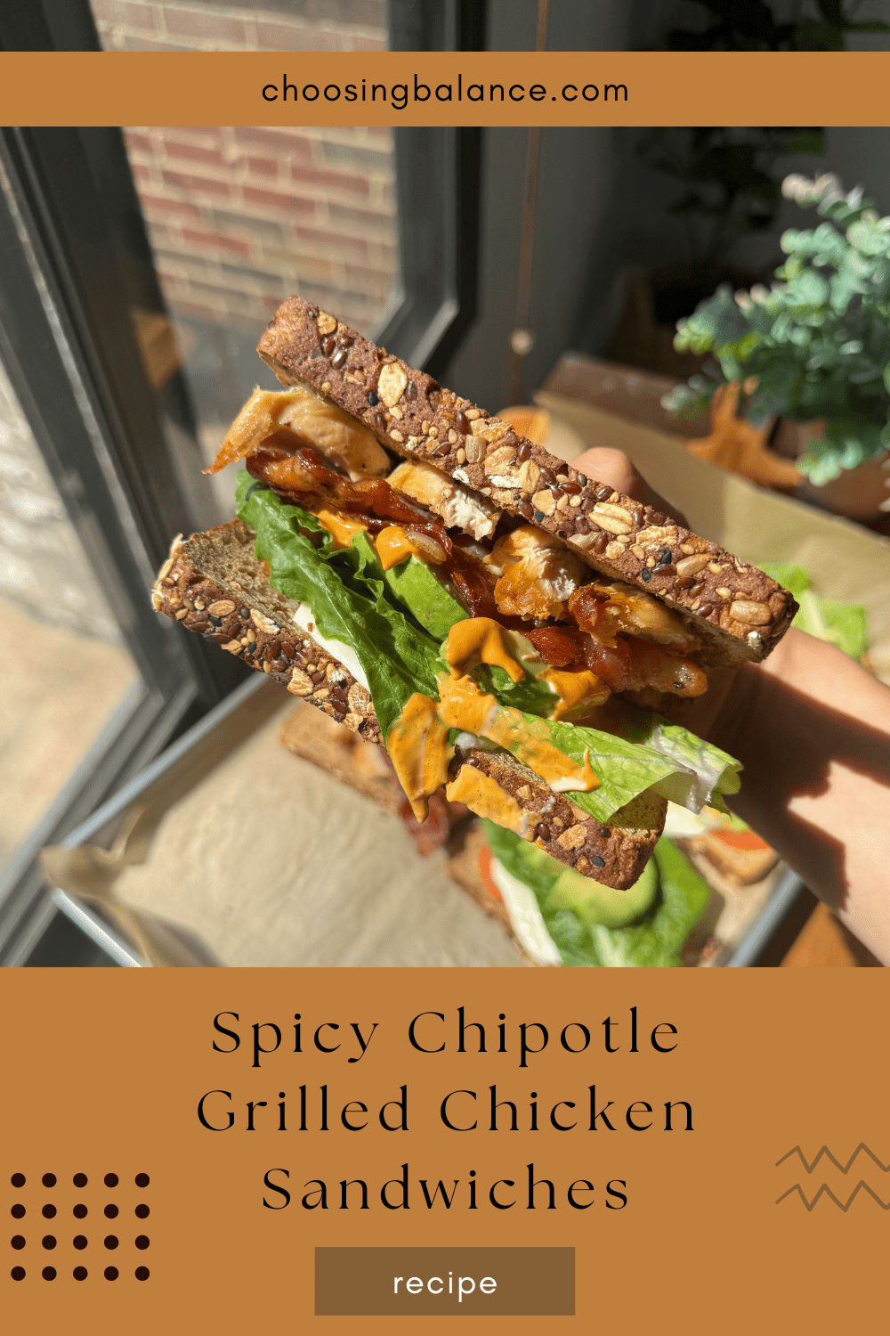 Spicy Chipotle Grilled Chicken Sandwiches - Choosing Balance