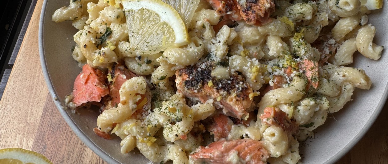 Lemon Salmon Pasta - Choosing Balance
