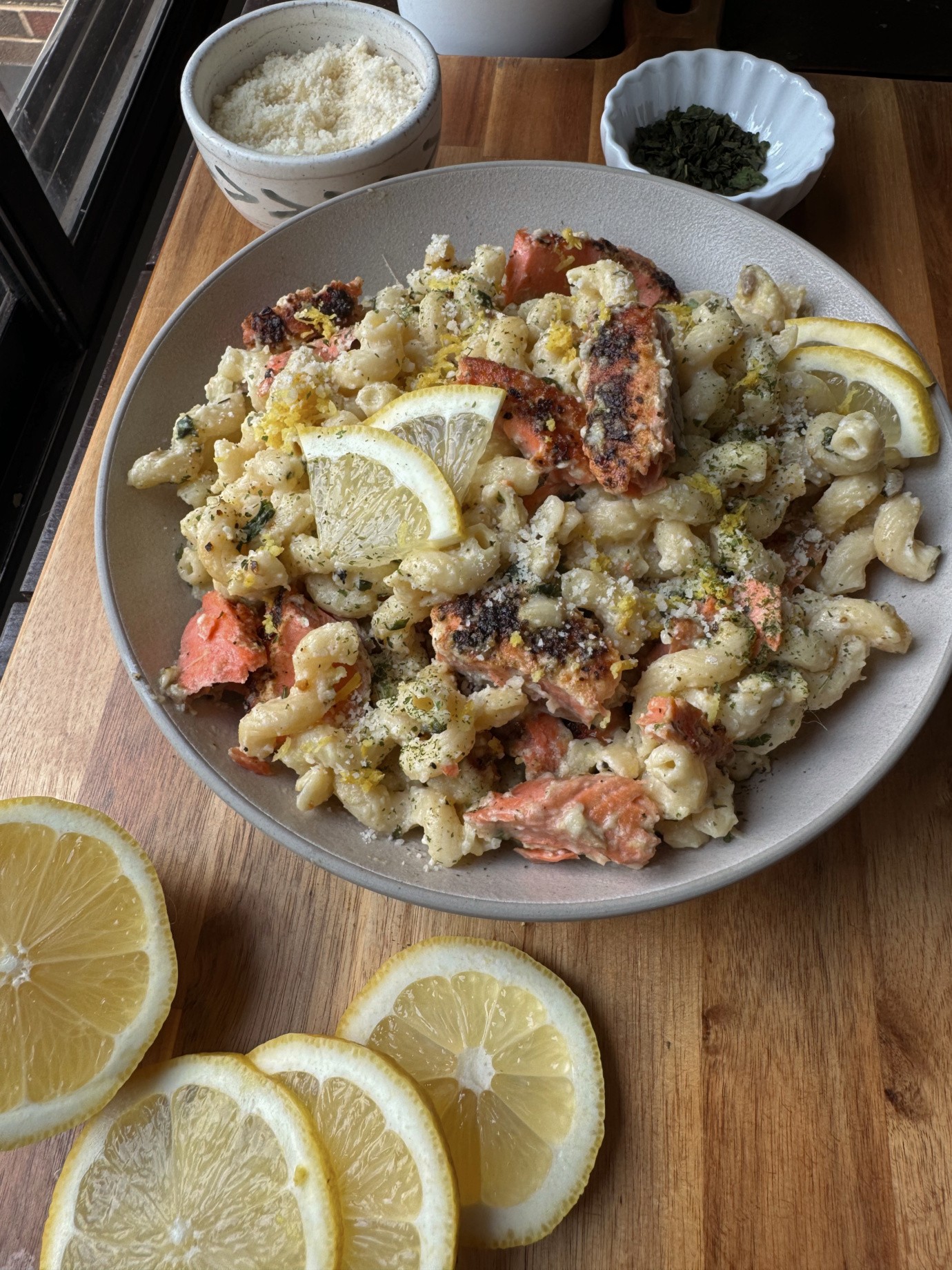 Lemon Salmon Pasta - Choosing Balance