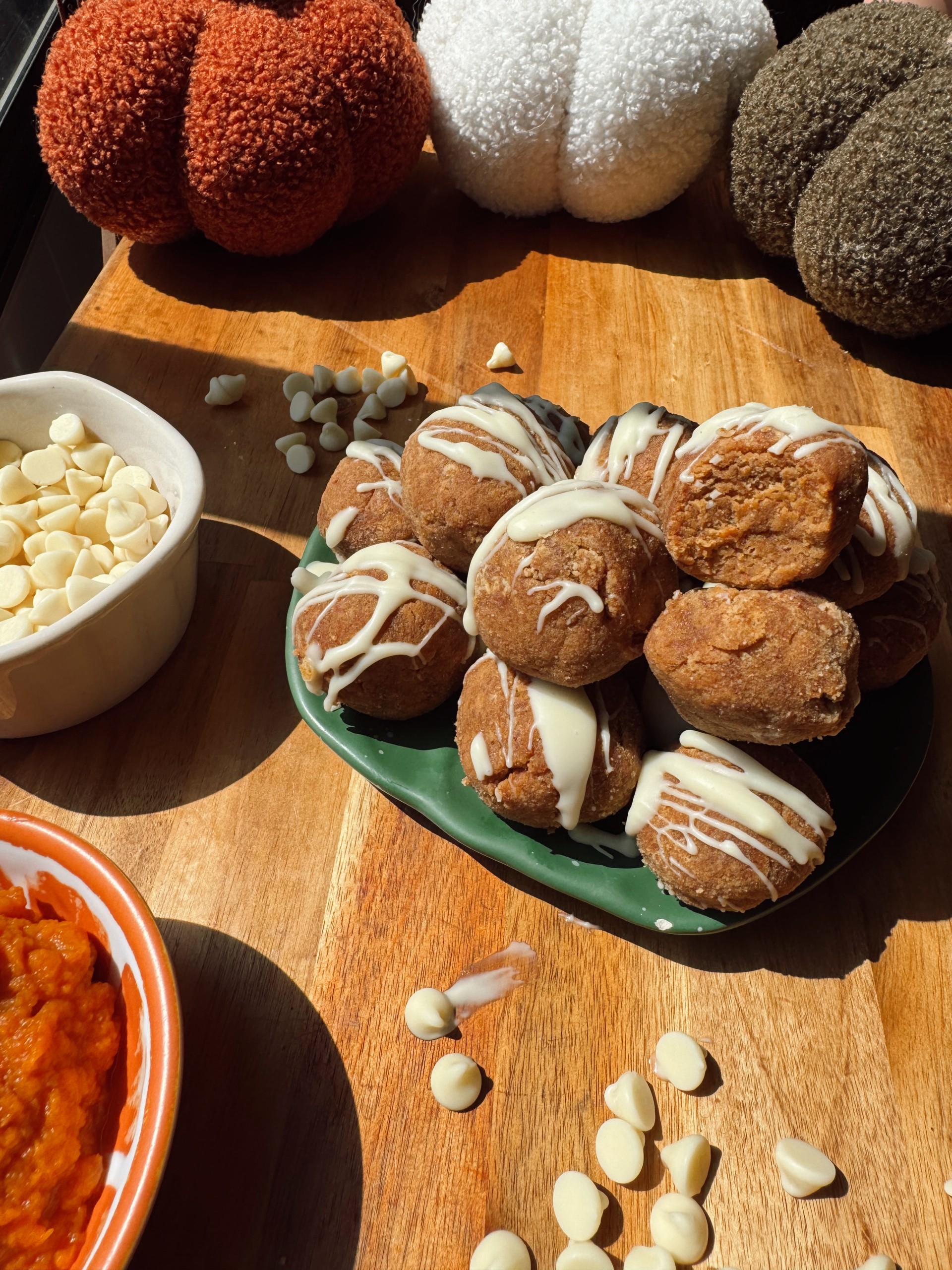 Pumpkin Protein Bites - Choosing Balance